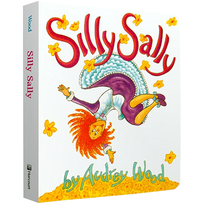SillySally倒着走女孩英文绘本