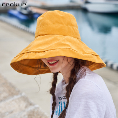 百搭出游大沿日系女士遮阳帽防晒