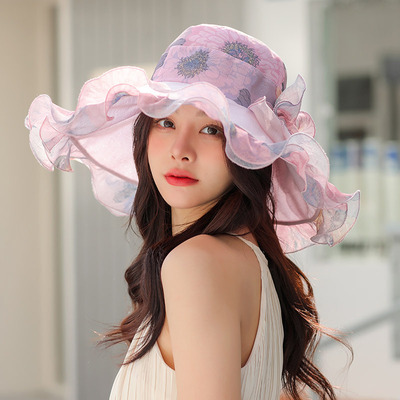 大沿渔夫帽女款帽子夏天2023新款