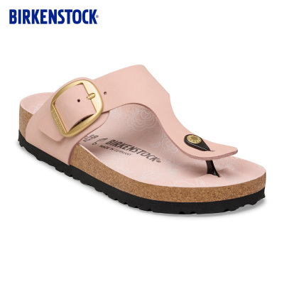 BIRKENSTOCK勃肯绒面革夹趾拖鞋