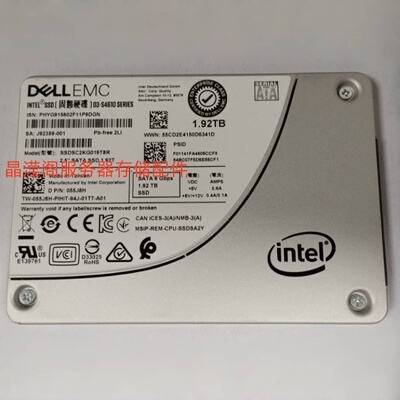 DELL S4610 1.92T 2.5 SATA 055J8H SSDSC2KG019T8R 固态硬盘
