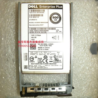 DELL SCV2000 SCV2020 SCV3020 800G 2.5 SAS SSD 12Gb 储存硬盘