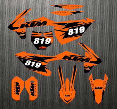 KTM SX85 65 50 卒玛K1 K3 K3R越野摩托车儿童车贴花贴膜车贴画
