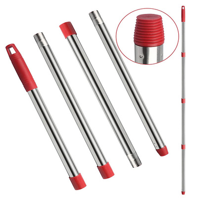 适配Vileda 微力达O-cedar不锈钢螺纹旋转加长杆四节伸缩拖把配件