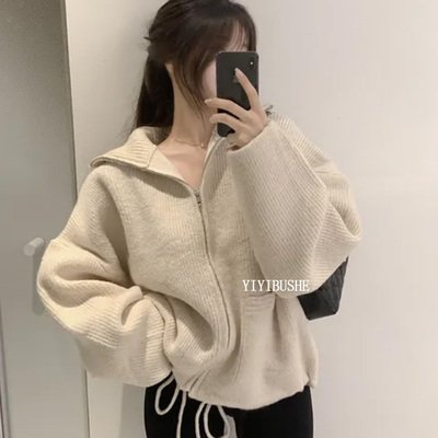 舒适宽松慵懒风大毛衣针织外套