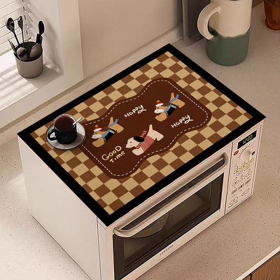家用厨房专用微波炉防尘罩皮革垫