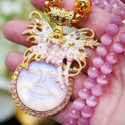 KirksFolly蝴蝶月亮吊坠项链