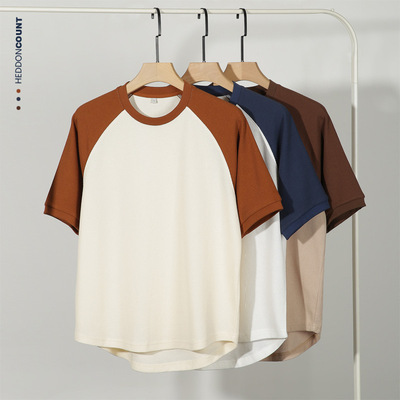 Oversized Heavyweight T Shirt for Men Summer Short Sleeve