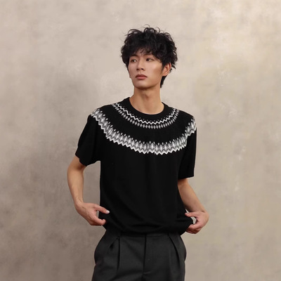 men tops american trendy man shirts tee tshirt夏男士时尚潮流