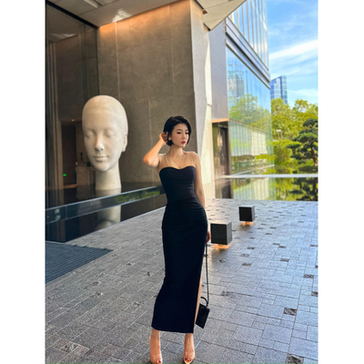 XULU原创夏季罗马布气质肩带显身材优雅拼接韩国网吊带短款上衣