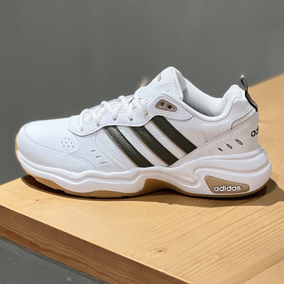 阿迪达斯男鞋透气皮面运动鞋低帮防滑休闲鞋男士老爹鞋 HQ1827