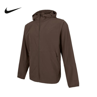 NIKE耐克男子轻薄梭织外套秋新款运动休闲宽松连帽夹克FB7552-237