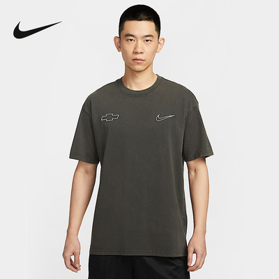 NIKE耐克短袖男夏季雪佛兰汽车图案宽松篮球运动棉T恤 HV6691-060