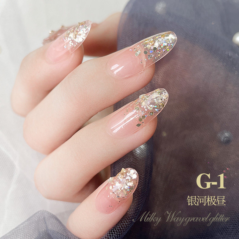 日本MissMoeGel美甲闪粉混装碎晶石亮片网红爆款美甲饰品