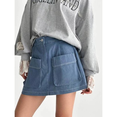 九1217韩国东大门裤子裙裤区ILLO-8733073新款瑞丽直邮清新甜美