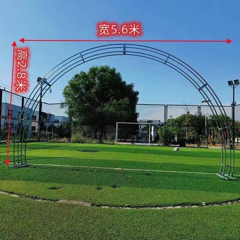 婚庆铁艺双层铁艺圆环背景支撑架双杆拱门舞台背景桁架圆形拱门