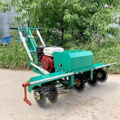 小型草皮划线机草场草坪起草划线切块机新款汽油草皮划线割块机