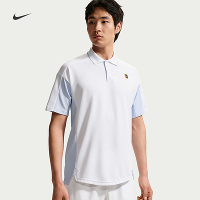 耐克/NIKE男子运动训练休闲速干翻领网球短袖POLO衫IR6293-100