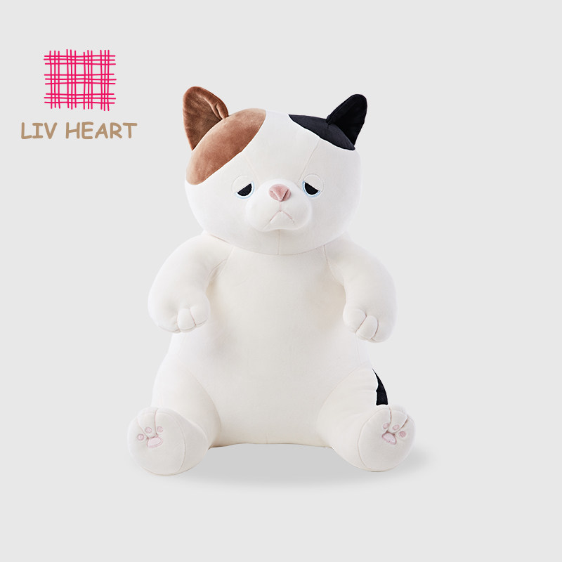日本LIVHEART 茶米猫和朋友们 猫咪公仔玩偶可爱毛绒玩具娃娃礼物