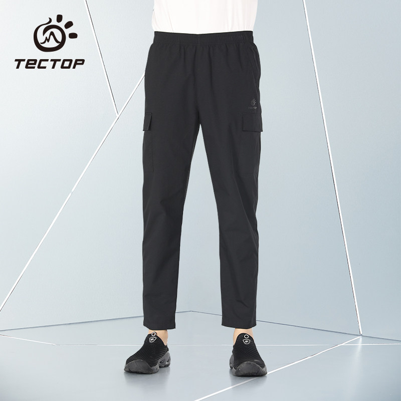 TECTOP/探拓户外运动弹力速干裤男透气工装裤轻薄冰感登山休闲裤_虎窝淘