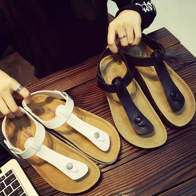 slippers flipflops slides sandals人字拖女夏新款夹趾凉鞋平底