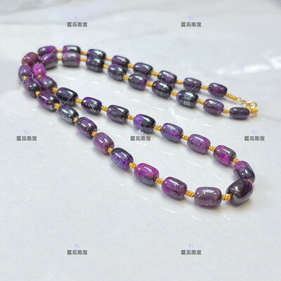 匡氏珠宝 18K舒俱来老油桶珠项链 Z-HL-A3507(多样性发货）