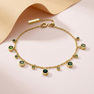 OliviaBurton彩色水滴手链轻奢