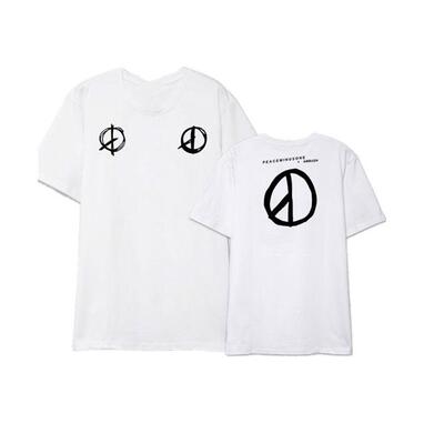 Bigbang gd同款反战标标短袖T恤