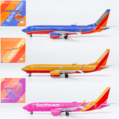 NG 1:400美国西南航空波音B737-MAX8客机N872CB合金飞机模型摆件