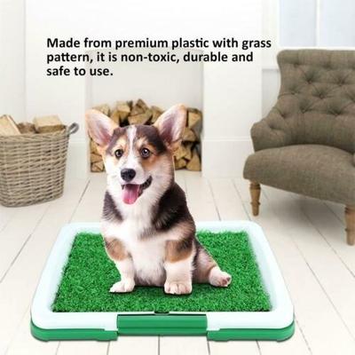 PeT DoG Grass PaD ToILeT MaT InDoor TraInInG Loo Tray PuPPy