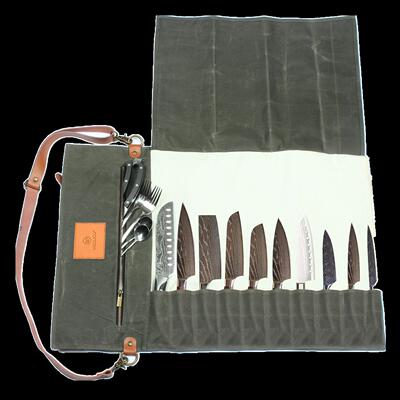 WESSLECO Chef Knife Bag Roll Bag Carry Case Bag Kitchen Cook