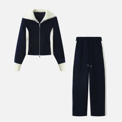 冬季加绒重工设计款卫衣套装JY1777A/LGP