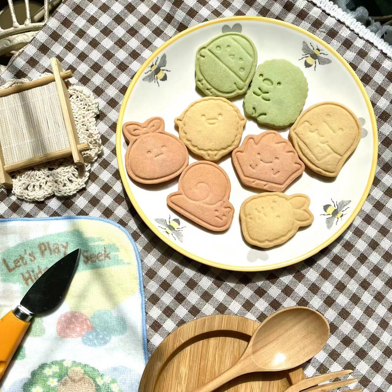 手工曲奇饼干角落生物游戏送男友甜品台宝宝宴生日礼物儿童节零食