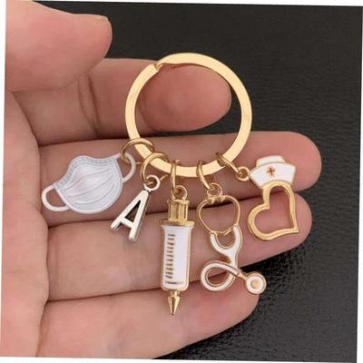 26 Letters, New Design Keychain Doctor Tool Stethoscope Syri