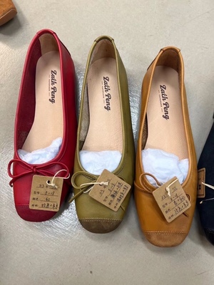 蝴蝶结平底舒适浅口单鞋小香风