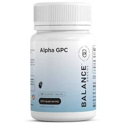 Alpha GPC Choline Supplement 600mg – 120 Vegetable Capsul