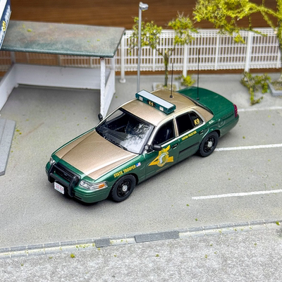 现货 Rollin 1:64 福特CV 维多利亚 NHSP 新罕布什尔州警K-9 车模