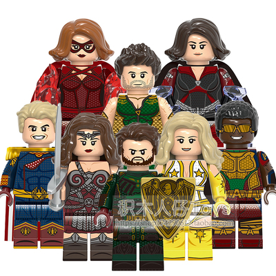 乐高积木人仔超英雄黑袍纠察队