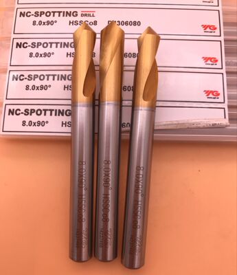 进口韩国YG90度加工定心钻头
