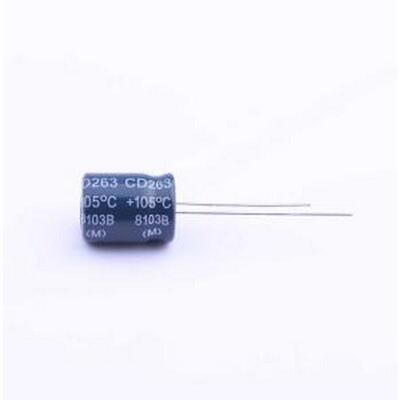 ECR1EBK471MLL100012 直插铝电解电容 470uF ±20% 25V 插件,D10x