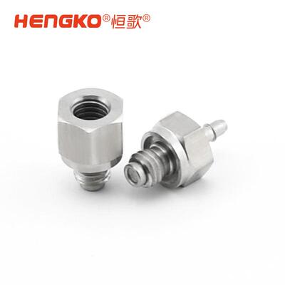 恒歌316不锈钢粉末烧结滤芯多孔金属高精度限流气阻过滤器