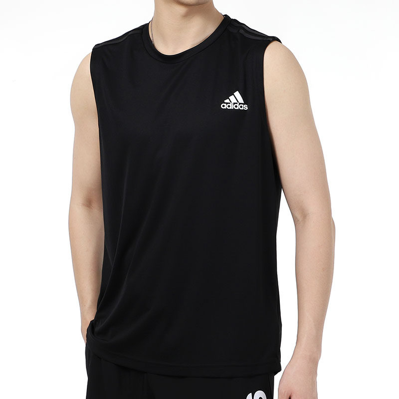 Adidas阿迪达斯背心男夏季快干健身服运动无袖T恤GM2130_虎窝淘