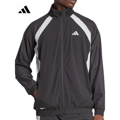 adisA外套男装休闲立领撞