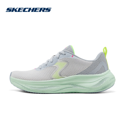 斯凯奇女子健步鞋2025春夏舒适休闲鞋轻质厚底跑步鞋 150562/LGGR