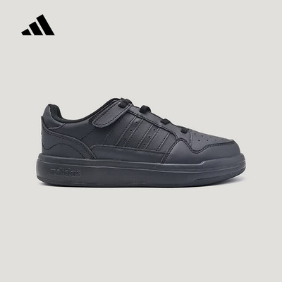 adidas阿迪达斯男大童舒适板鞋黑色COMFICOURT运动休闲鞋 KH6393