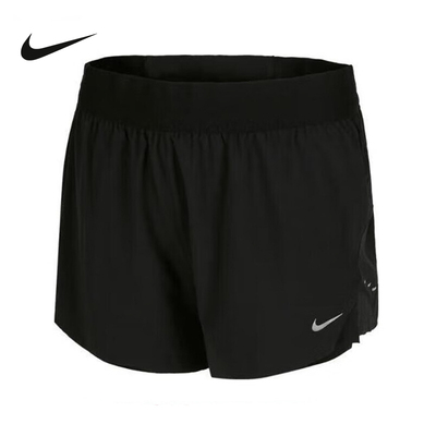 NIKE耐克2025春季女梭织短裤速干二合一多口袋跑步短裤HJ5377-010