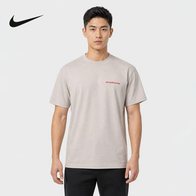 NIKE耐克男T恤夏季ACG字母印花户外运动透气短袖针织衫IR6986-104