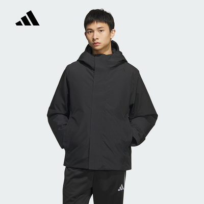 adidas阿迪达斯鸭绒短款羽绒服2025秋男武宗系列商务夹克 KC2475