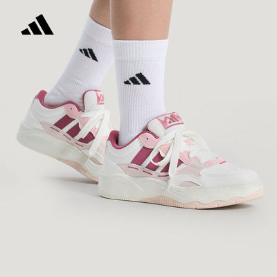 adidas阿迪达斯缓震板鞋2026春女LITE SHUFFLE运动休闲鞋 KH9028