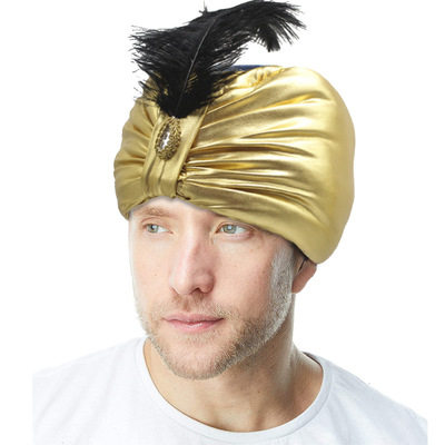 Bright Indian Hat Ethnic Feather hat Funny cap Arabic Hat 帽